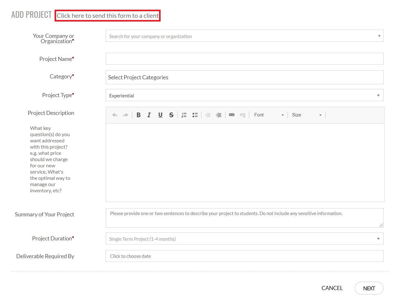 What is the link for my Project Submission form? – EduSourced